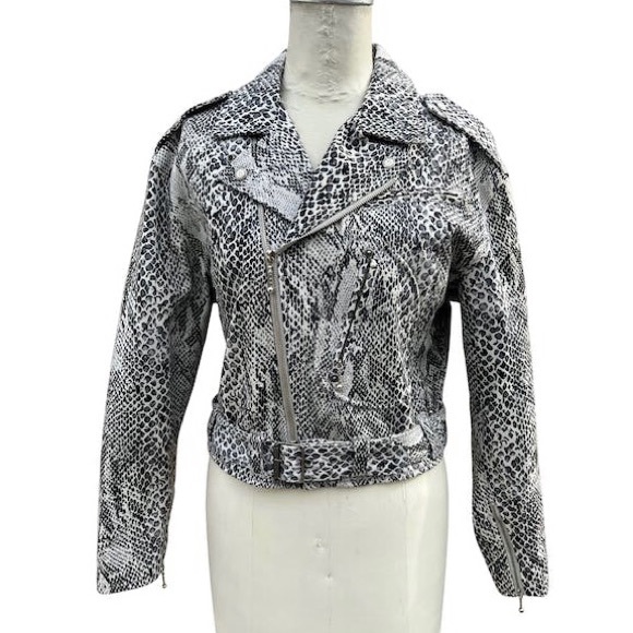 Vintage | Jackets & Coats | Vintage Peter Golding Snakeprint Motorcycle ...